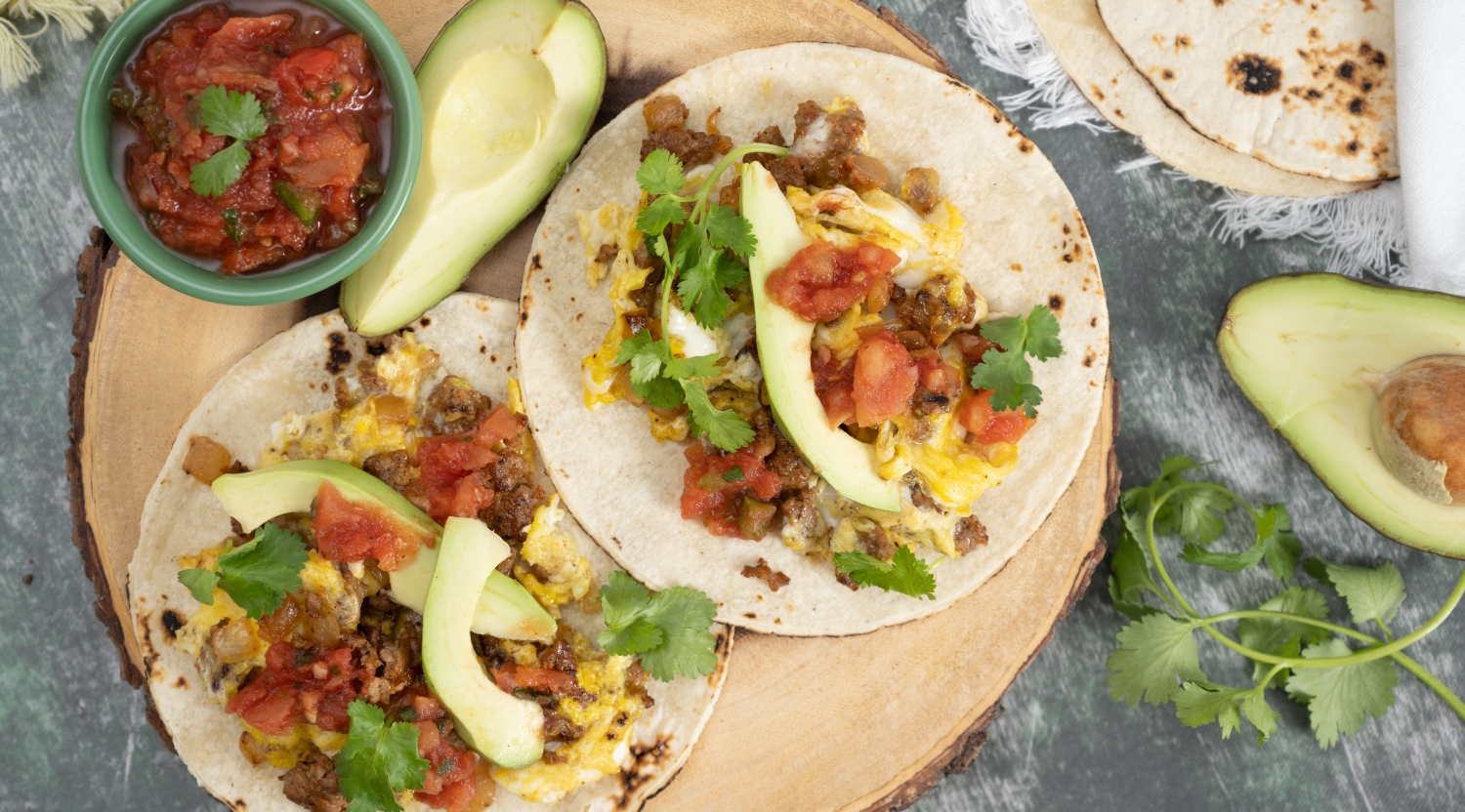 Scrambled Egg & Chorizo Breakfast Tacos | Farm Boy Recipes
