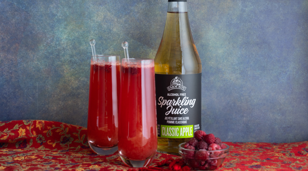 Virgin Apple Raspberry Mimosa Recipe | Farm Boy Recipes