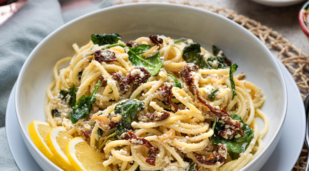 Spinach and Sundried Tomato Pasta Recipe | Farm Boy Recipes